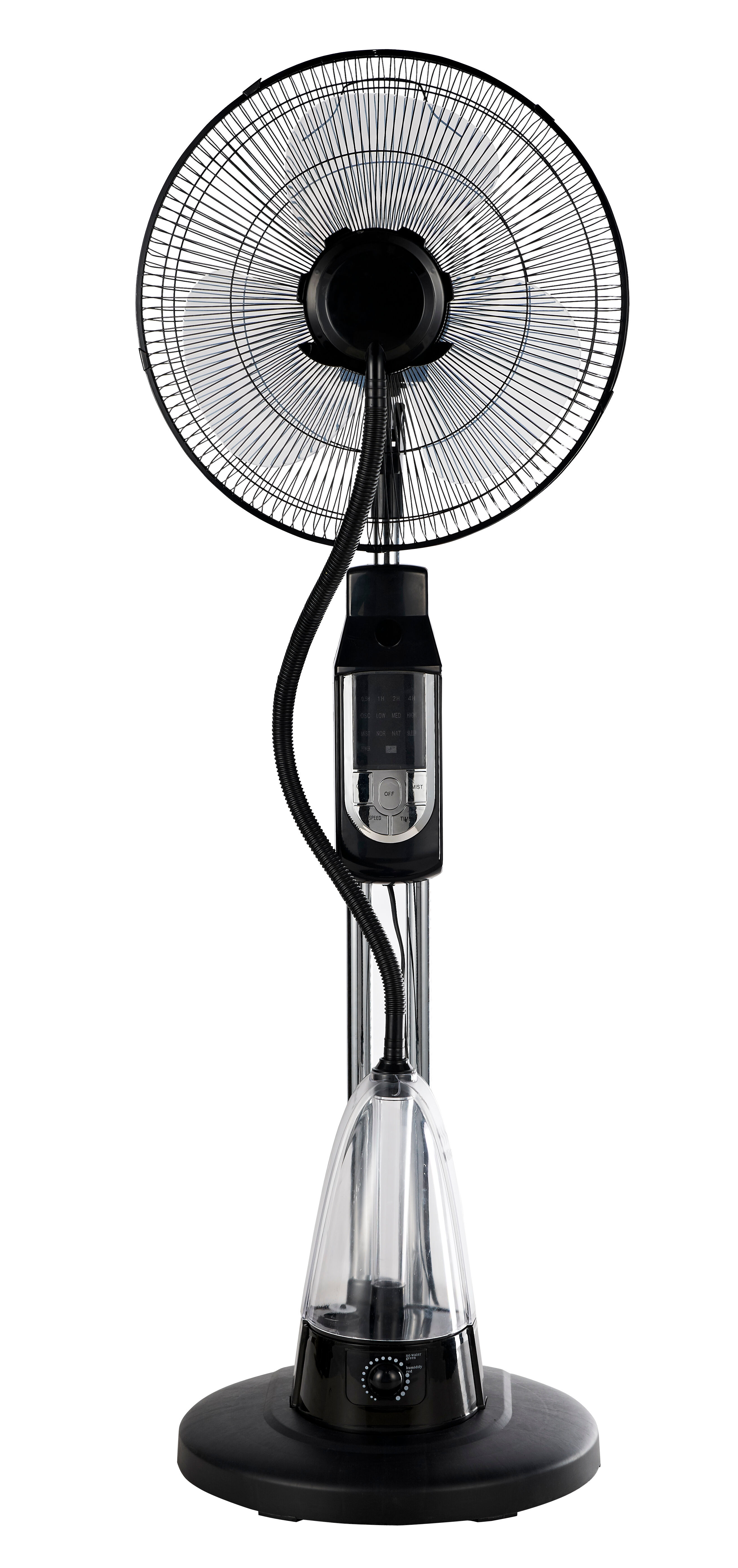 Wentylator z mgłą wodną czarny - Bricomarche.pl