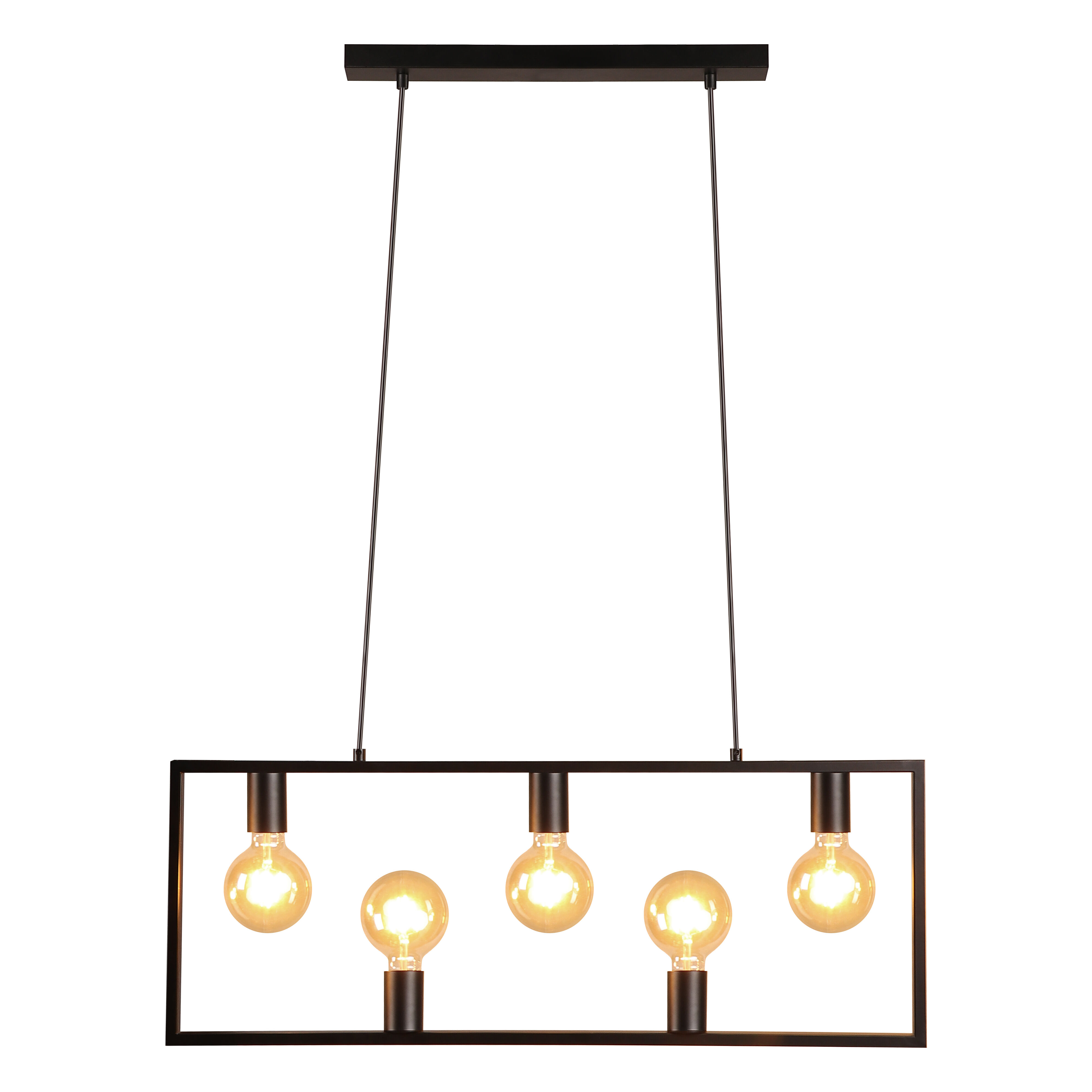 Lampa wisząca Negra 5 E27 czarny - Bricomarche.pl