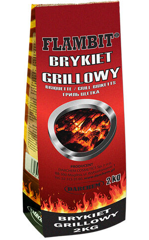 Brykiet grillowy z węgla drzewnego 2 kg FLAMBIT - Bricomarche.pl