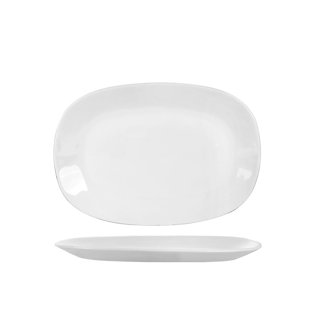 Półmisek szklany White Harmony 23 x 16 cm - Bricomarche.pl