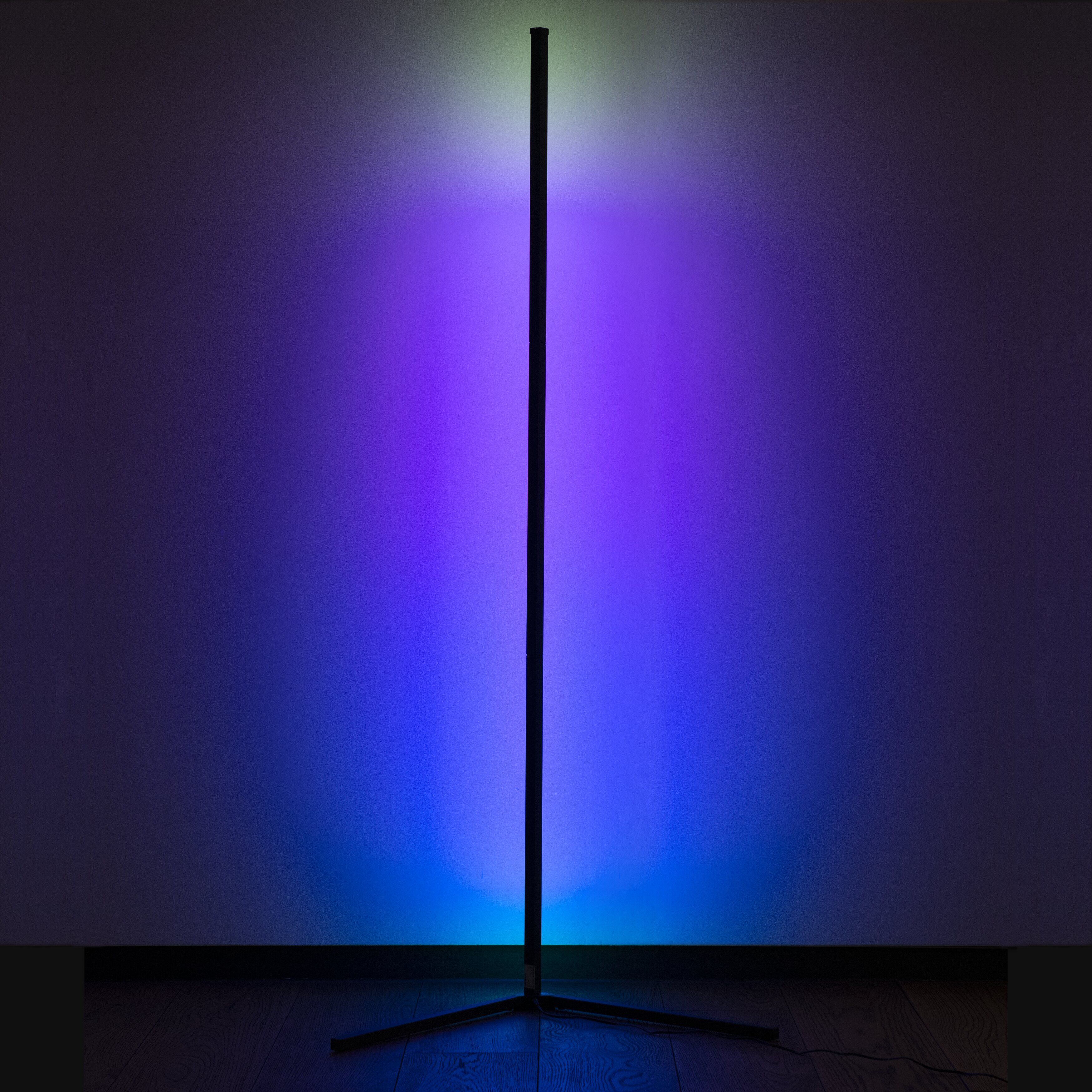 Lampa podłogowa Corner LED RGB KingBerry 12 W czarn - Bricomarche.pl