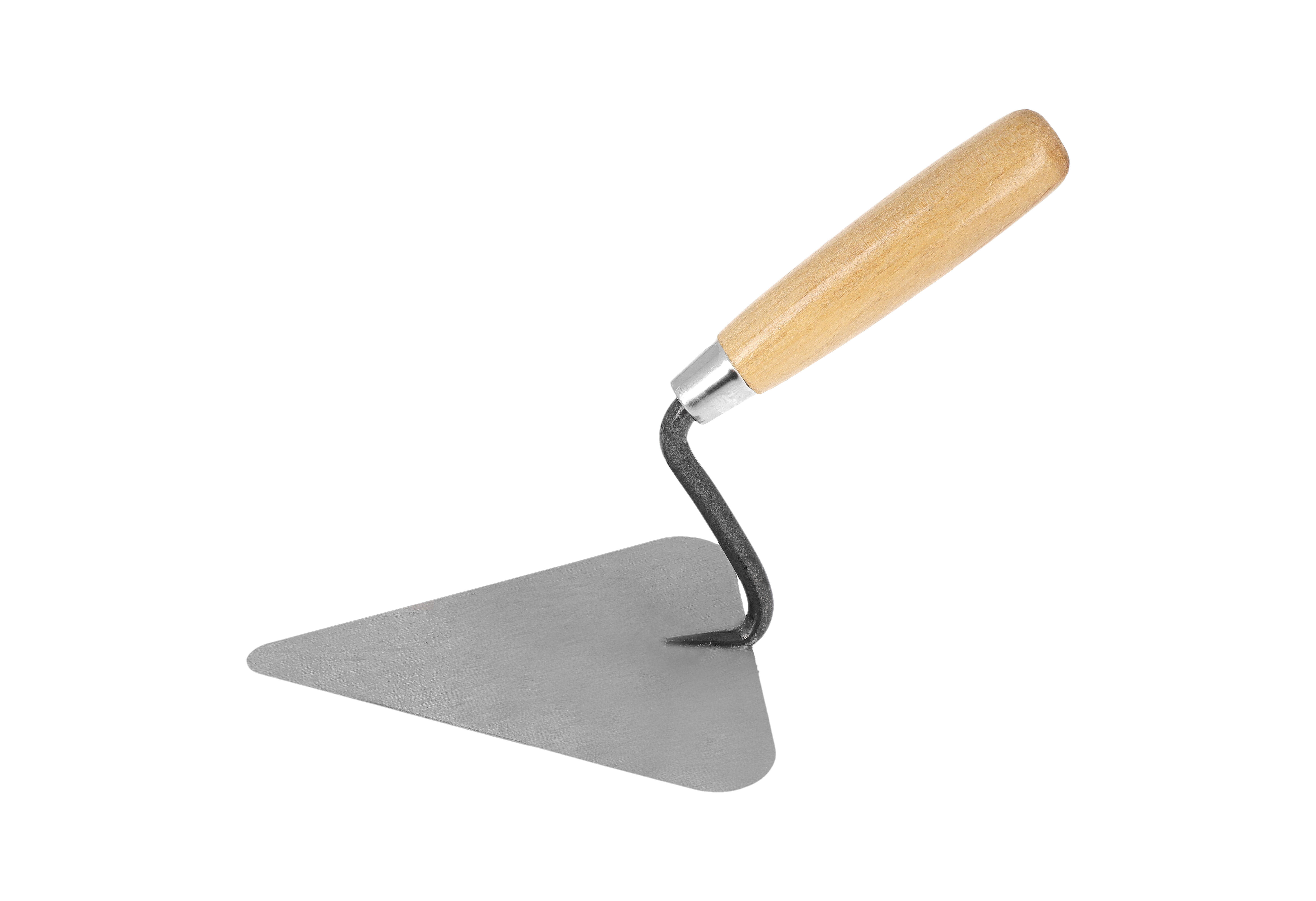 Kielnia murarska trójkątna 22 cm stalowa rączka drewniana - Bricomarche.pl