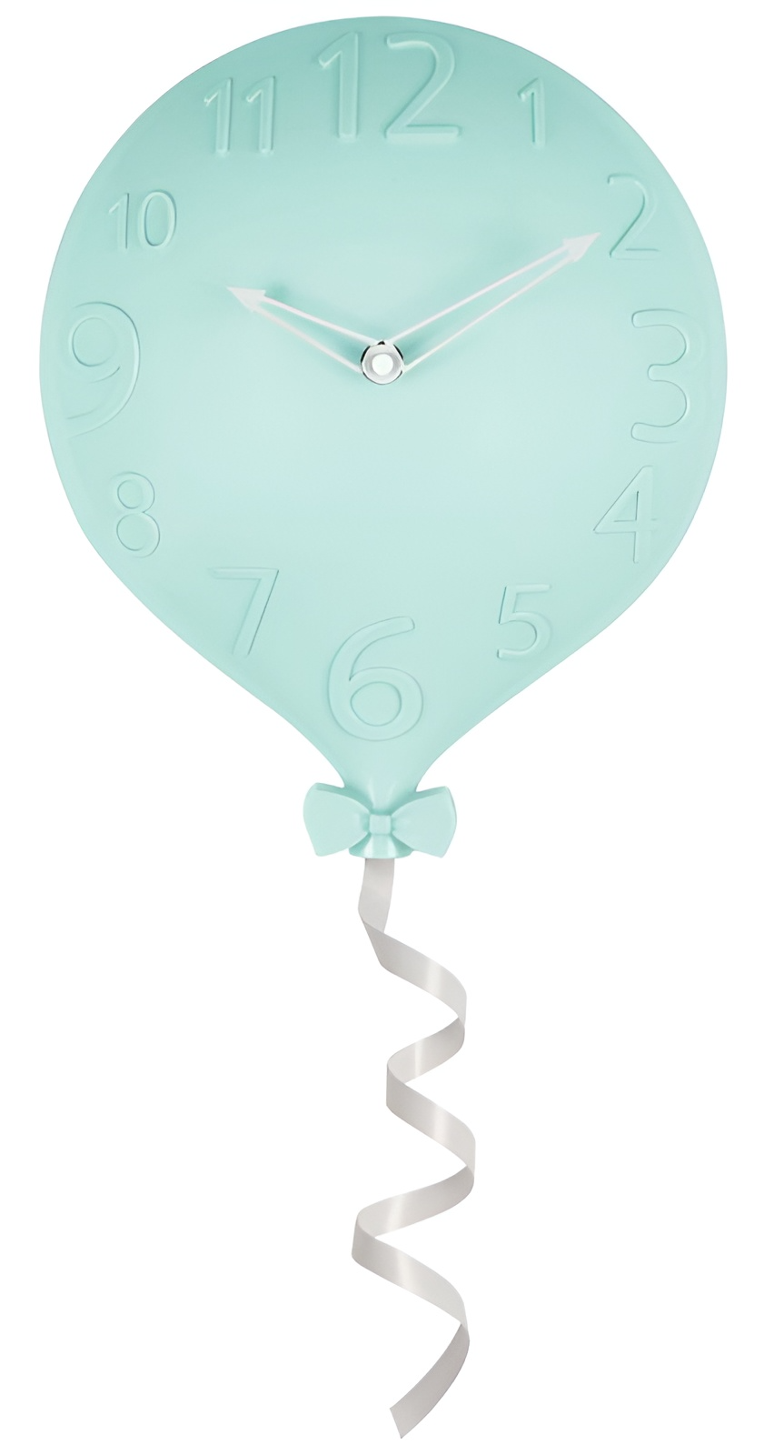 Zegar ścienny Baloni 30 x 25 x 6 cm miętowy - Bricomarche.pl