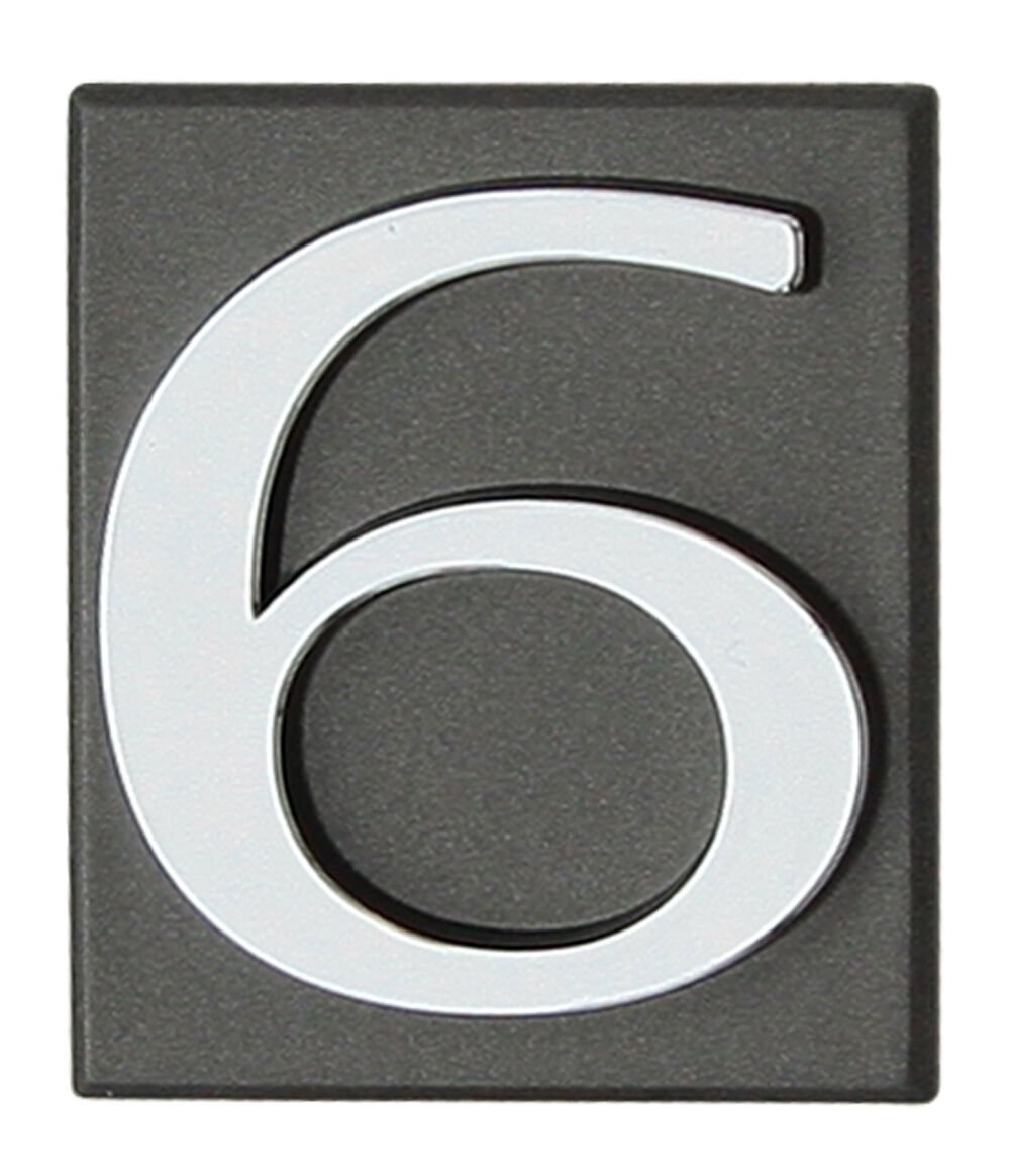 Cyfra "6" INV grafit - Bricomarche.pl