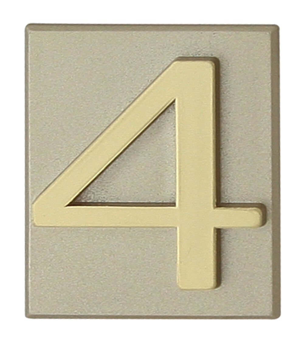 Cyfra "4" INV oliwka - Bricomarche.pl