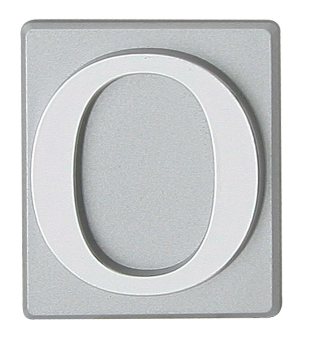 Cyfra "0" INV srebrna - Bricomarche.pl