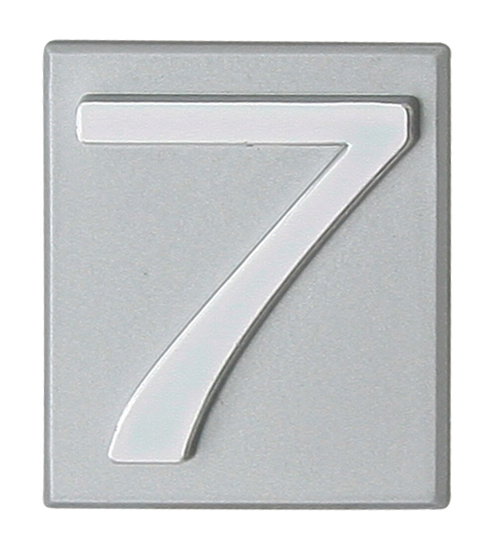 Cyfra "7" INV srebrna - Bricomarche.pl