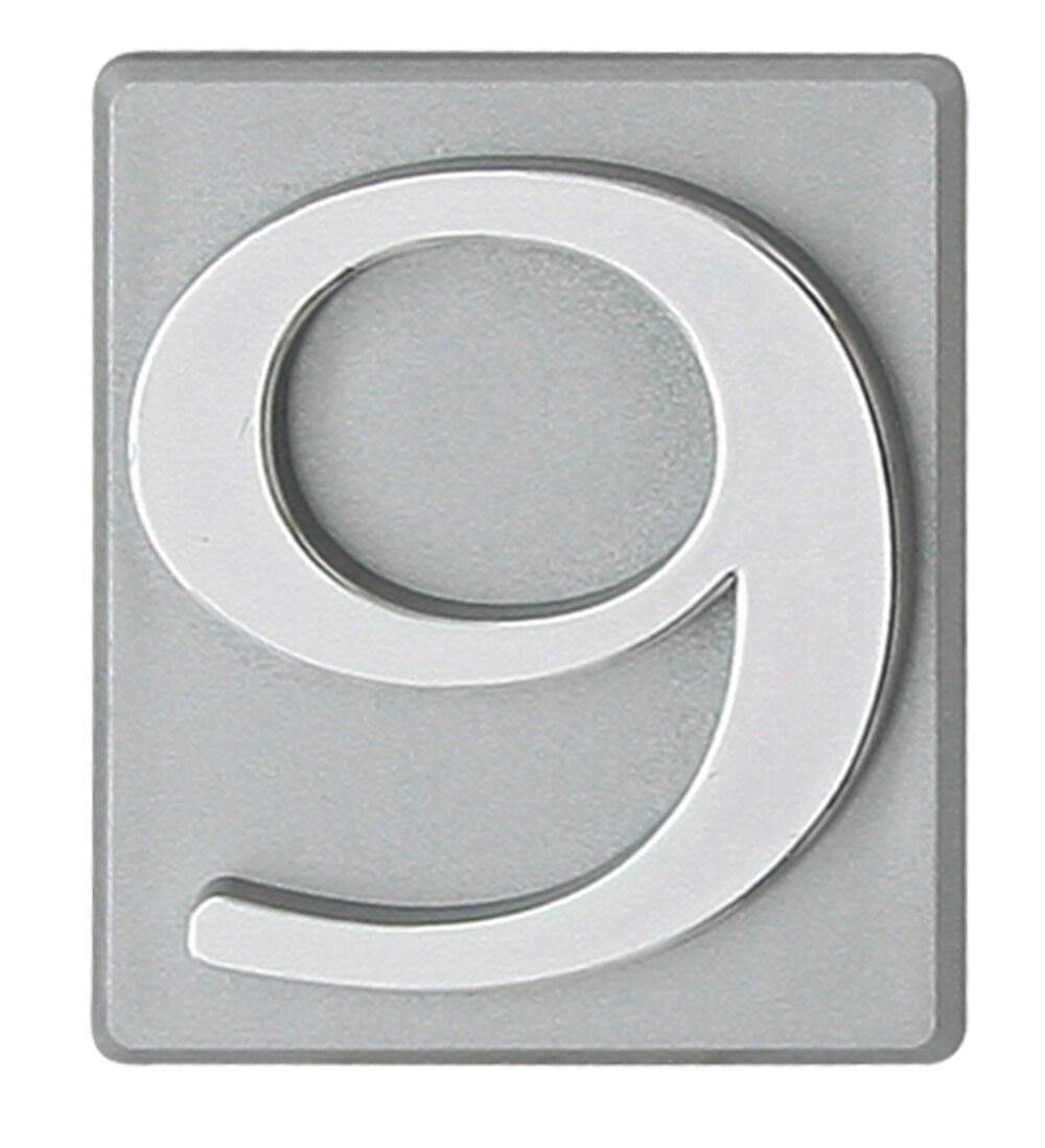 Cyfra "9" INV srebrna - Bricomarche.pl