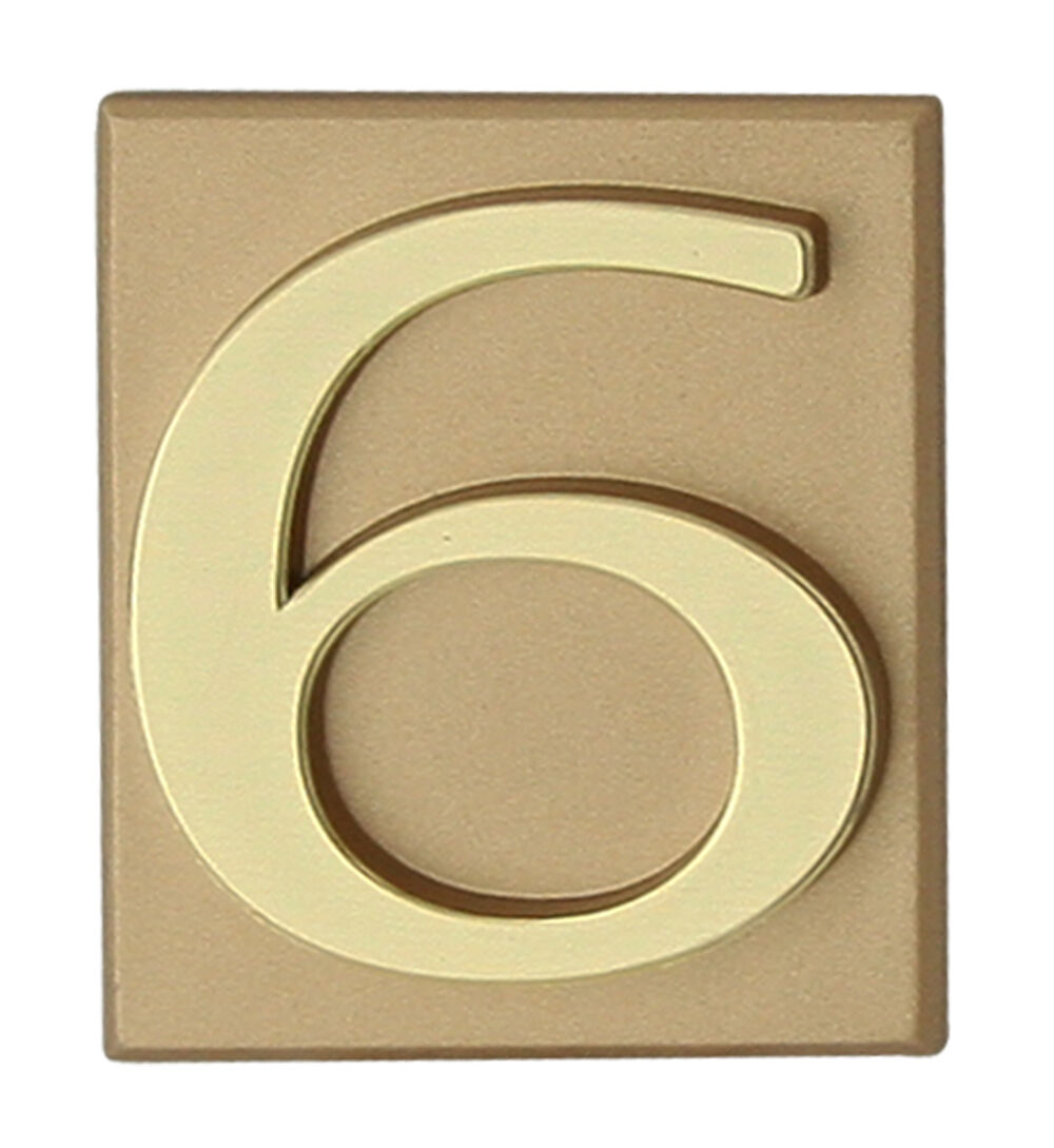 Cyfra "6" INV złota - Bricomarche.pl
