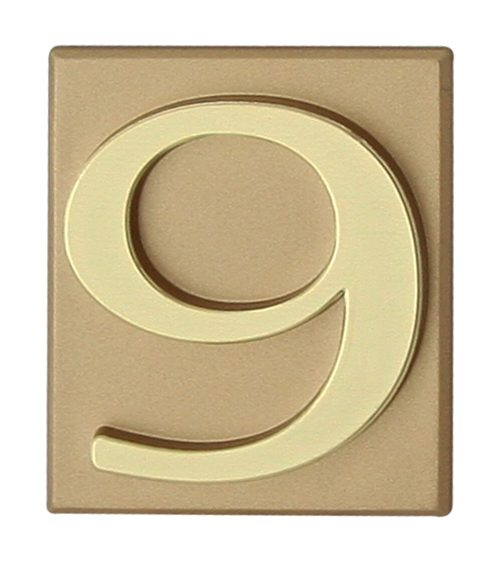 Cyfra "9" INV złota