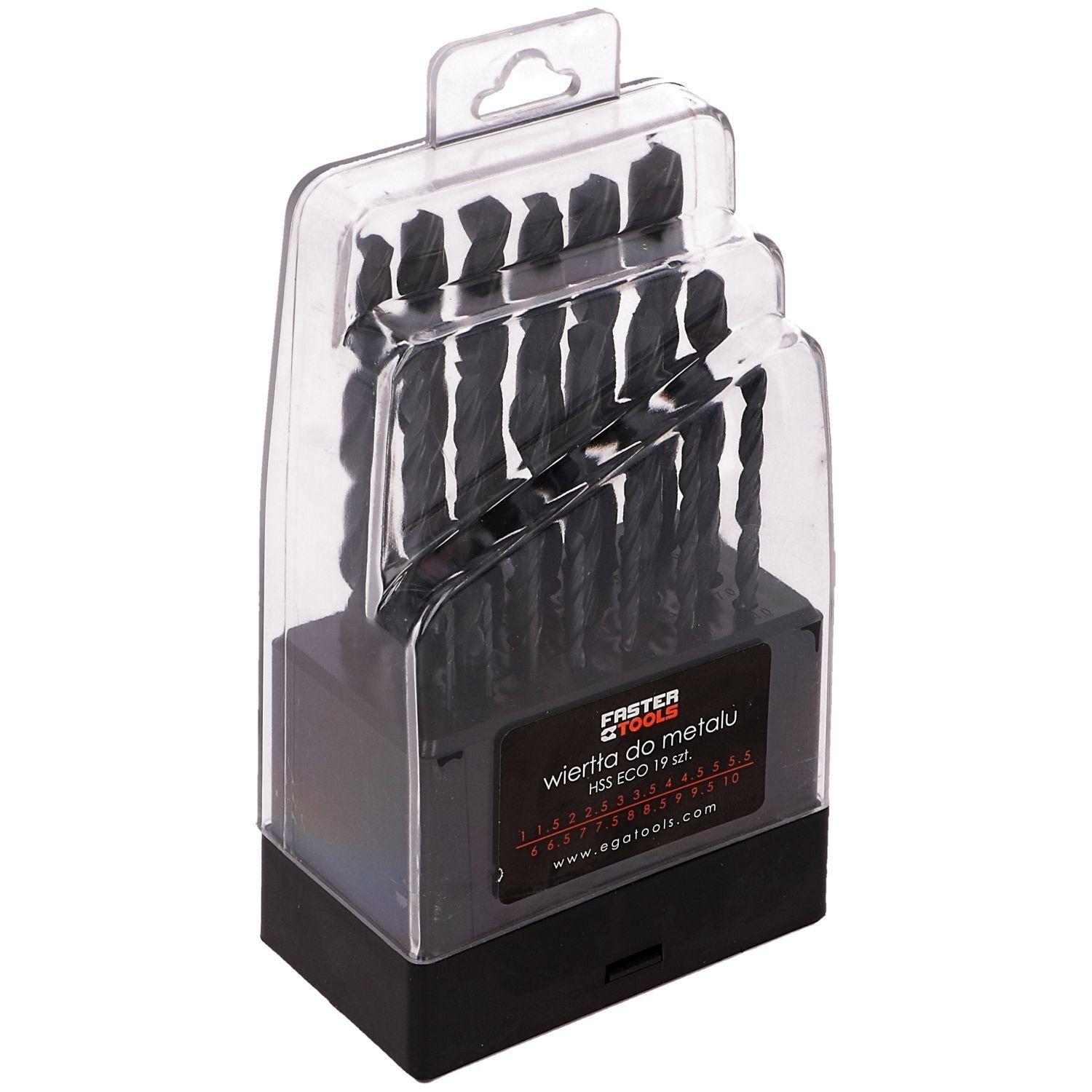 Wiertła do metalu Eco - zestaw 19 szt. FASTER TOOLS - Bricomarche.pl