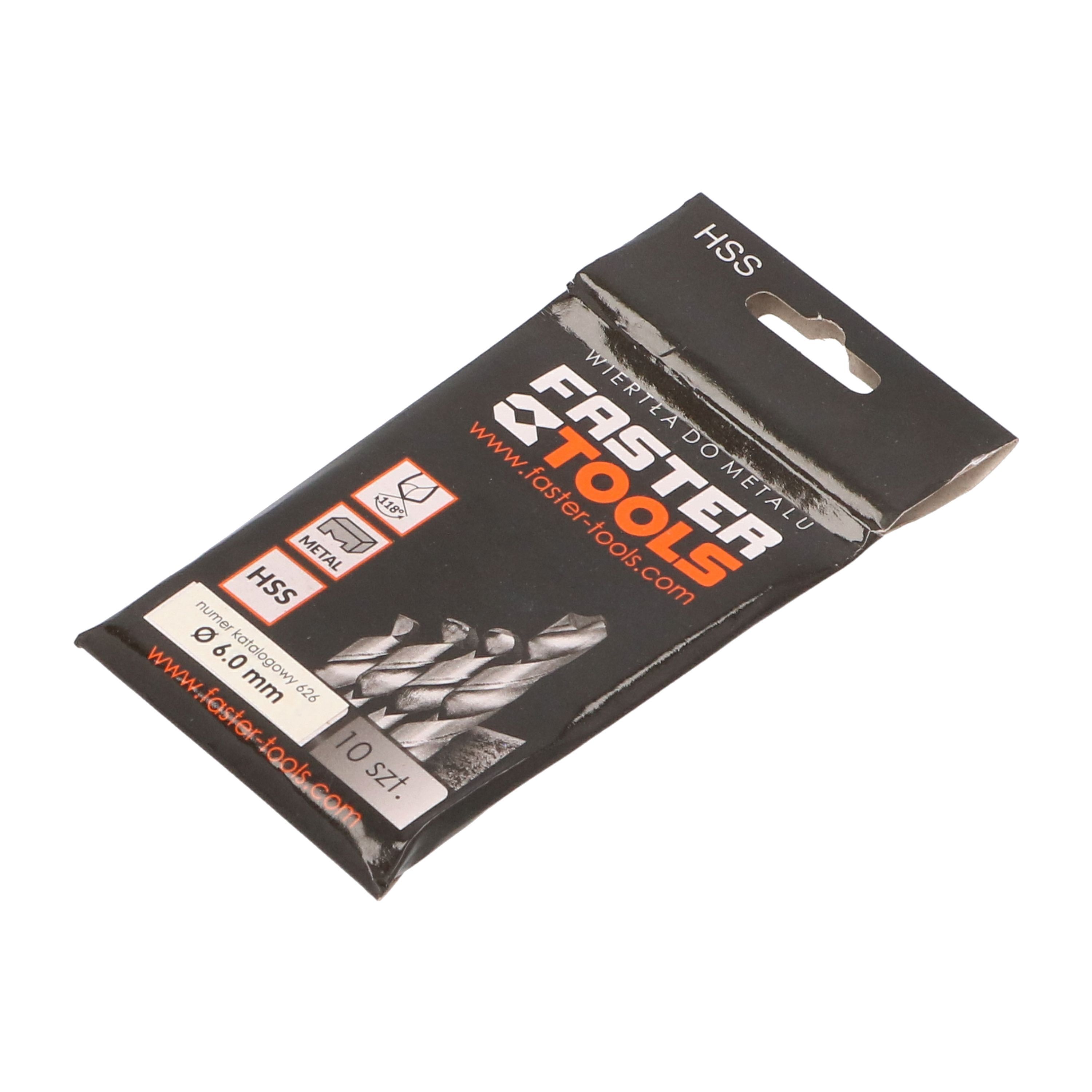 Wiertło do metalu Eco 6 mm 10 szt. FASTER TOOLS - Bricomarche.pl