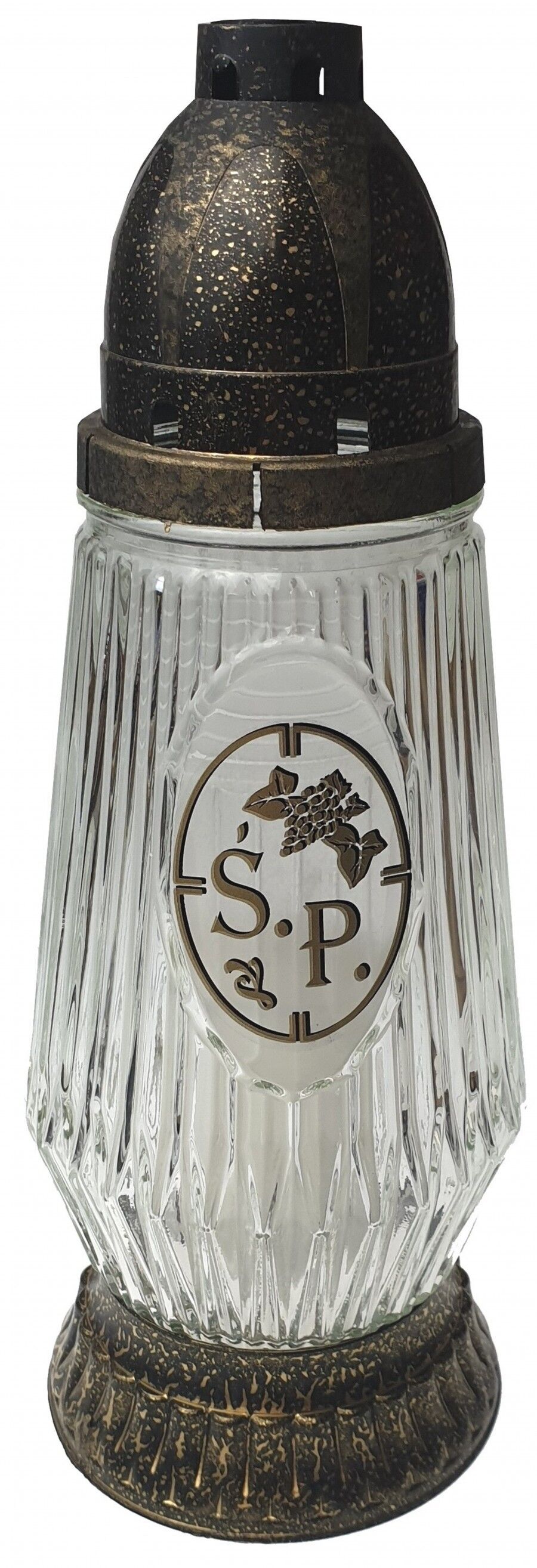 Znicz szklany LW Z-421 29 cm ŚP złoty CIECIERSKI - Bricomarche.pl