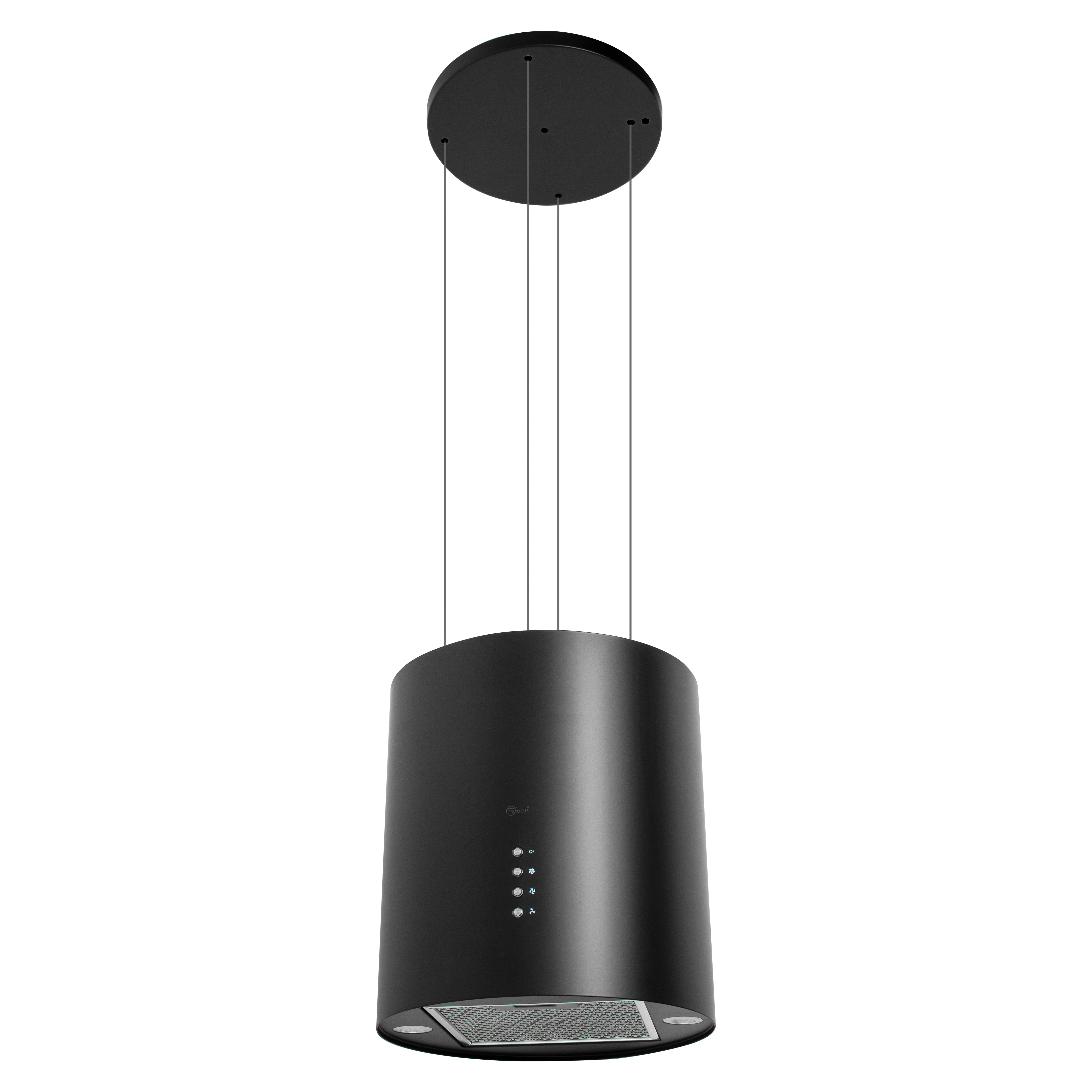 Okap kuchenny wyspowy Tango czarny - Bricomarche.pl