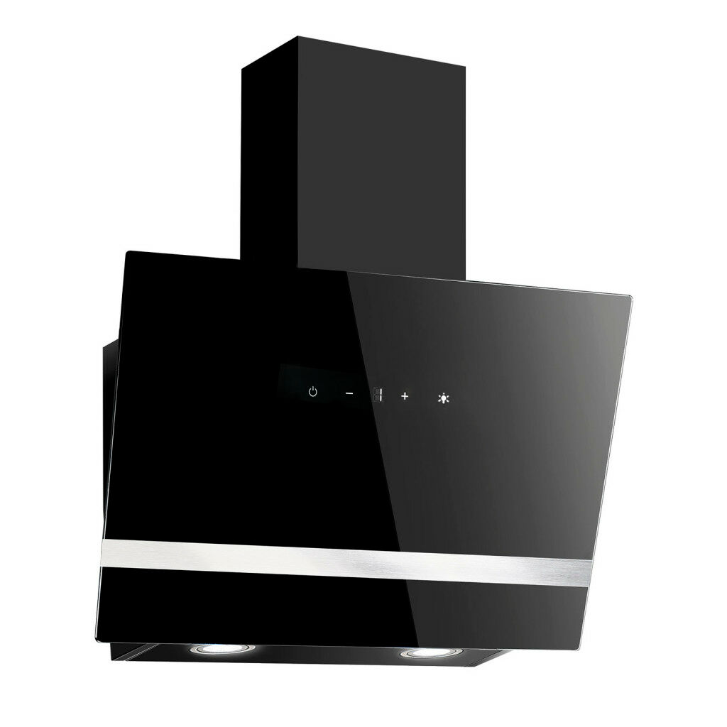 Okap kuchenny kominowy Flavio czarny - Bricomarche.pl