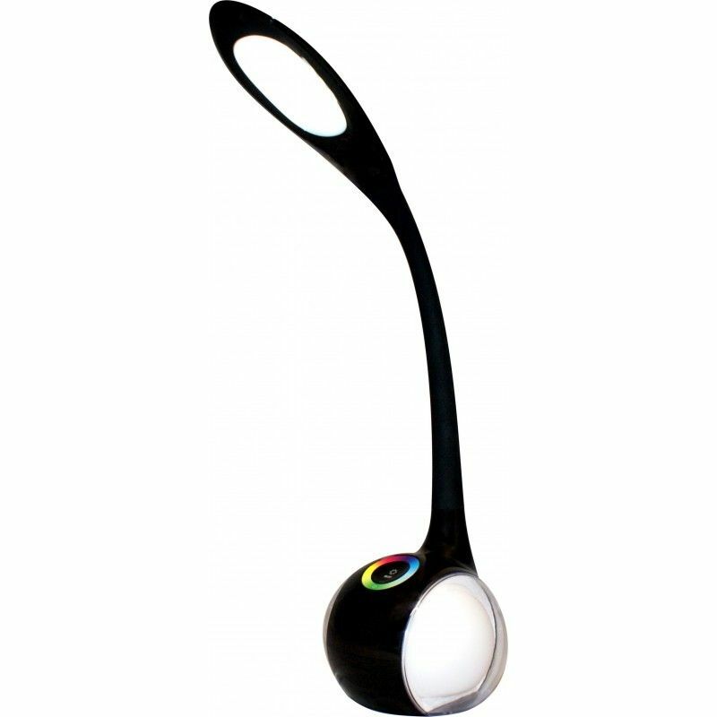 Lampka biurkowa i nocna LED MAGIC 1 RGB czarna Nilsen - Bricomarche.pl