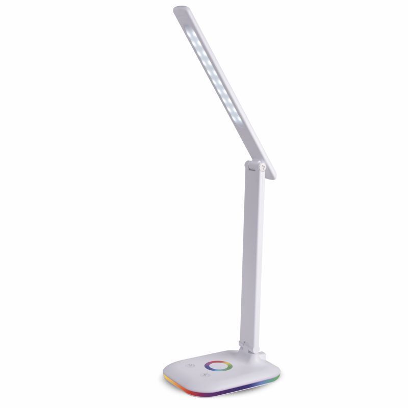 Lampka biurkowa LED MAGIC SLIM RGB biała Nilsen - Bricomarche.pl