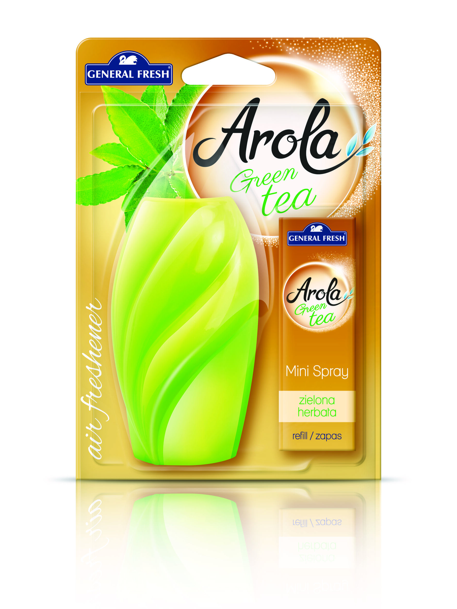 Odświeżacz Arola mini spray 15 ml zielona zielona herbata General Fresh ...