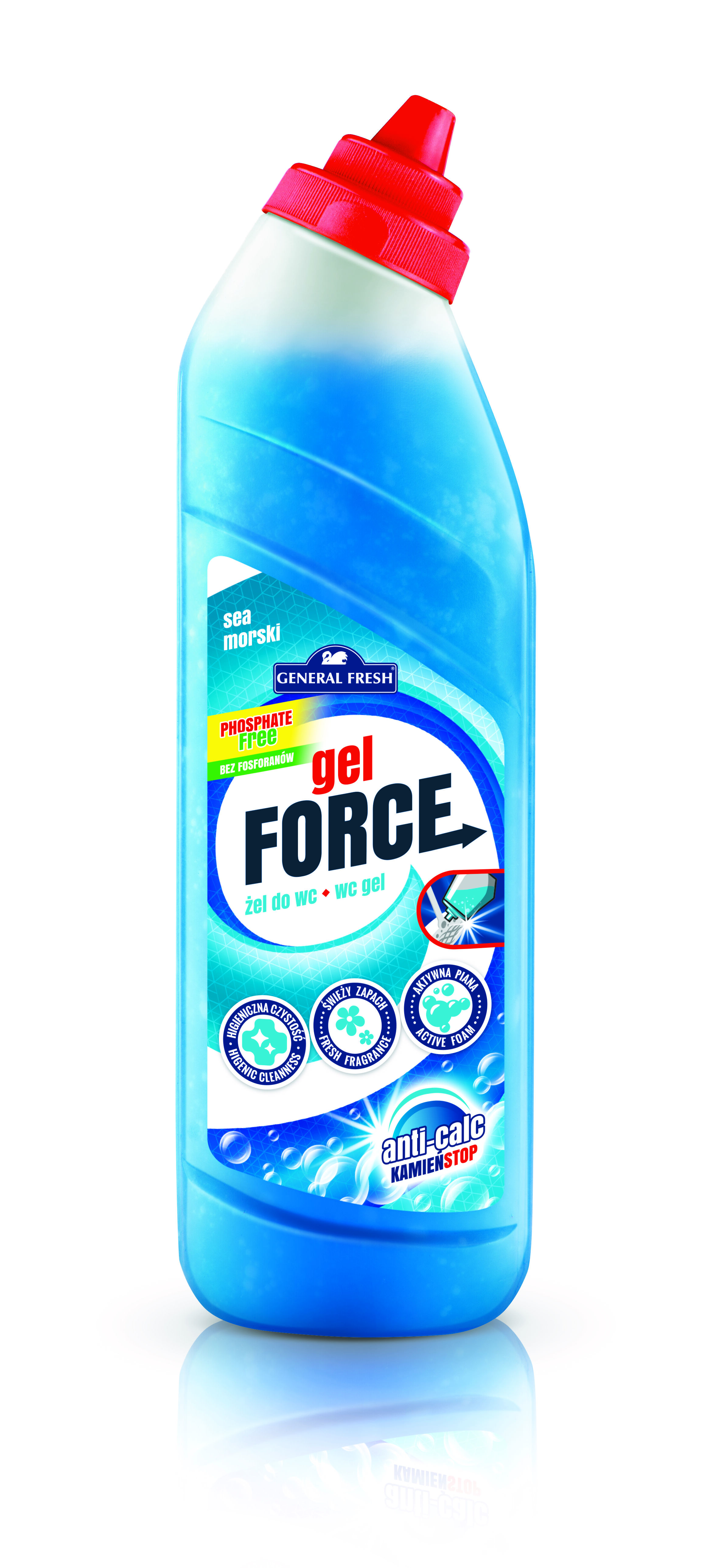 Żel do WC Gel force 500 ml morze General Fresh - Bricomarche.pl