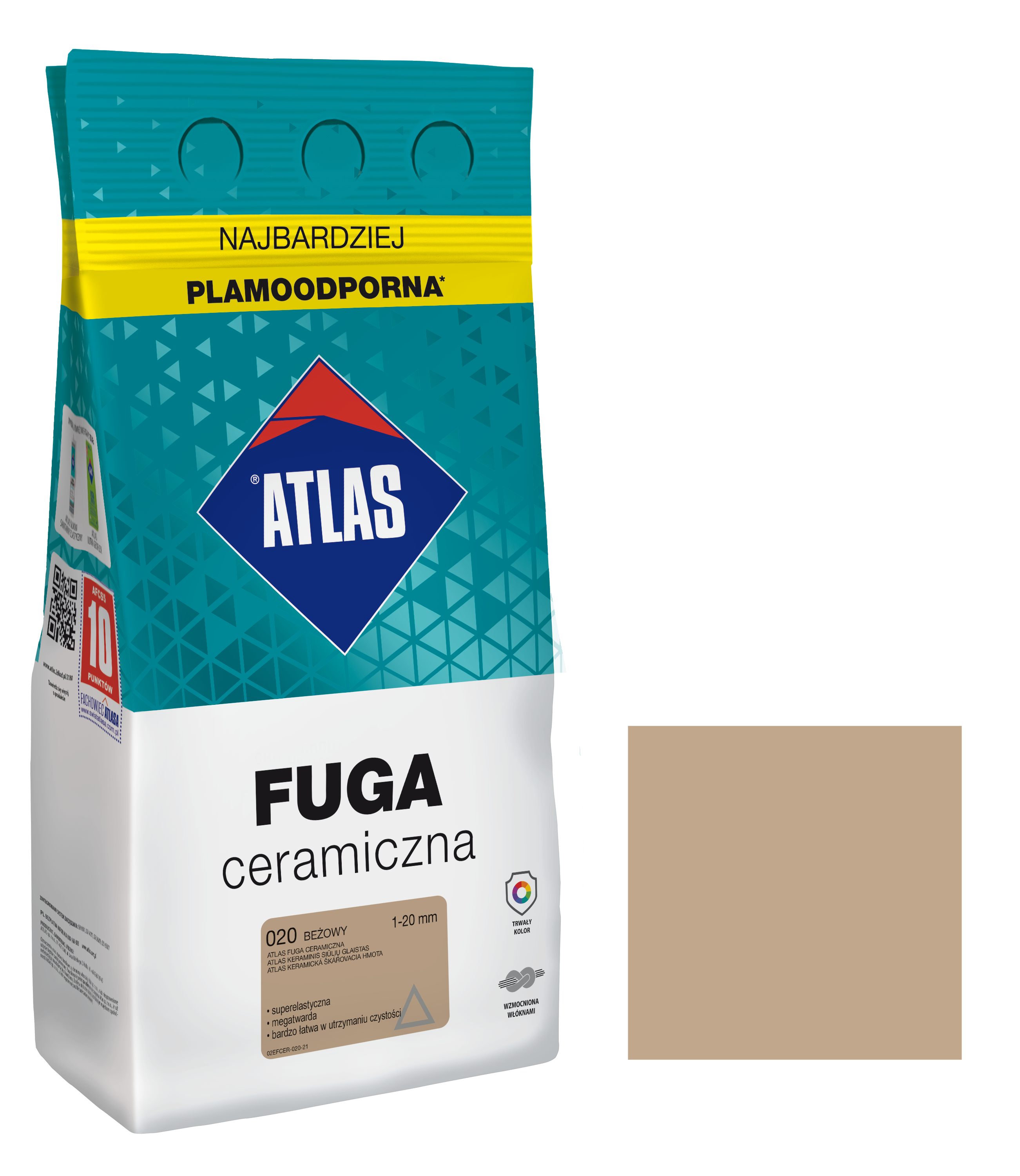 Fuga Ceramiczna 020 beżowy alubag 5 kg - Bricomarche.pl