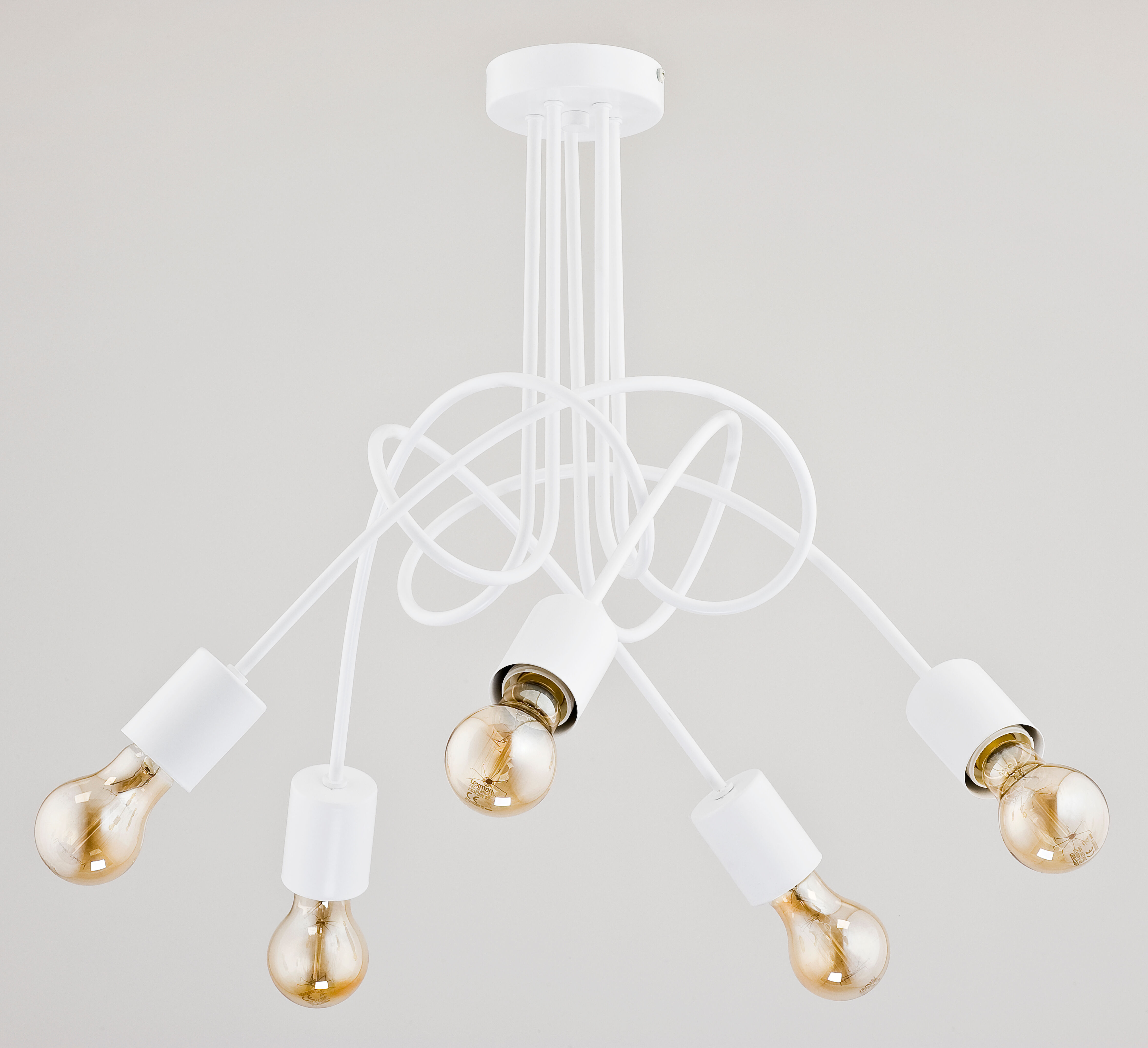 Lampa wisząca Tango E27 5 x 60 W biały - Bricomarche.pl