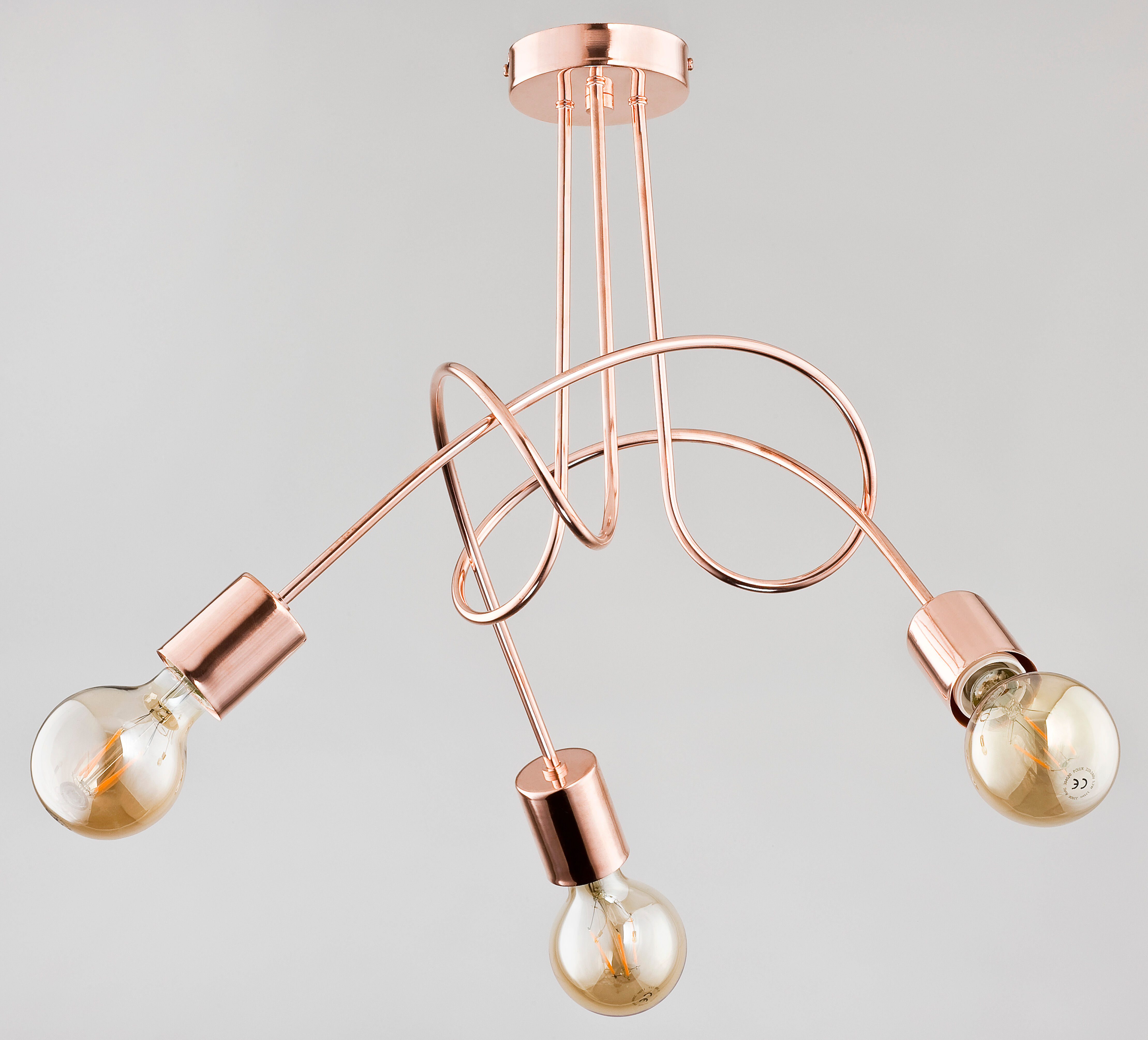 Lampa wisząca Tango E27 3 x 60 W miedziany - Bricomarche.pl