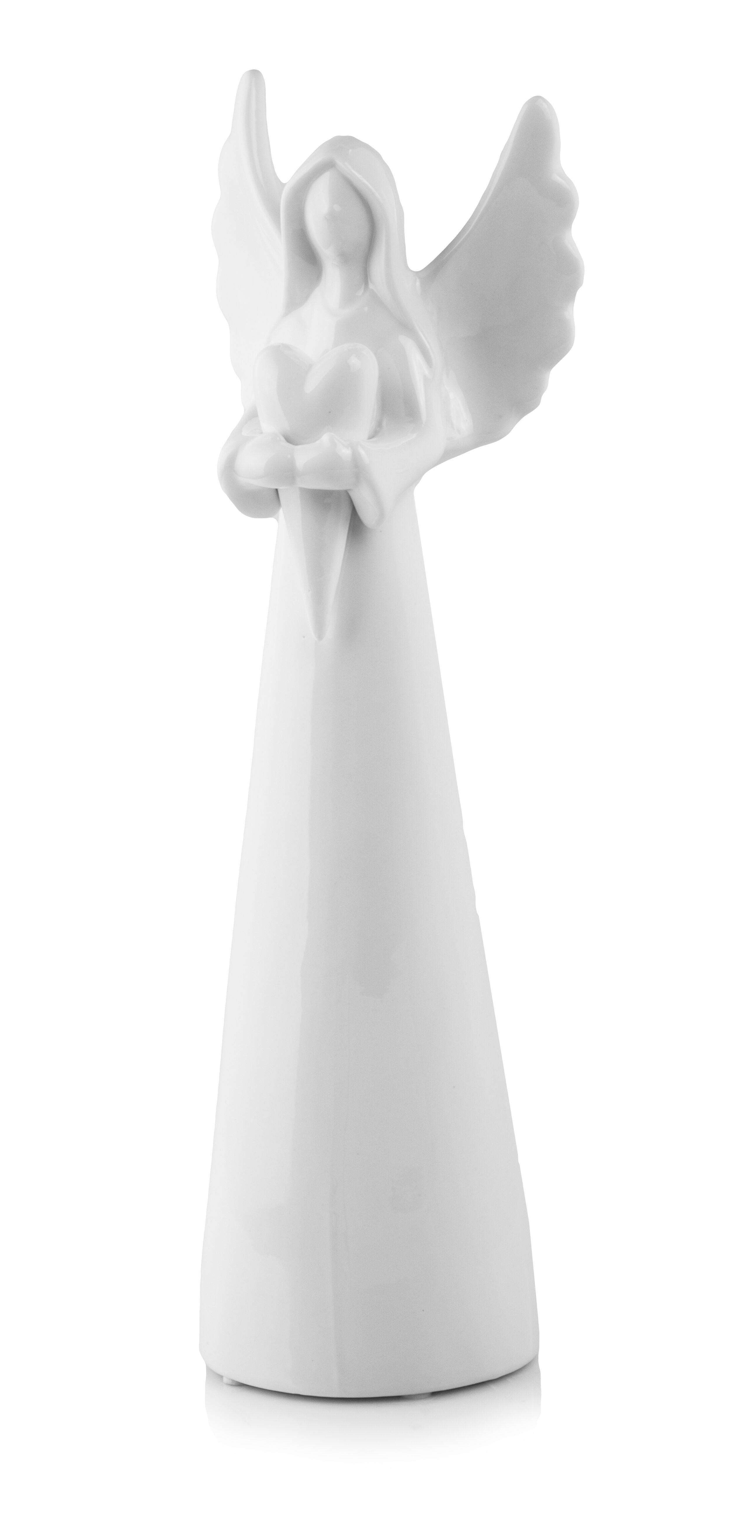 Figurka ceramiczna anioł 50 cm biała - Bricomarche.pl