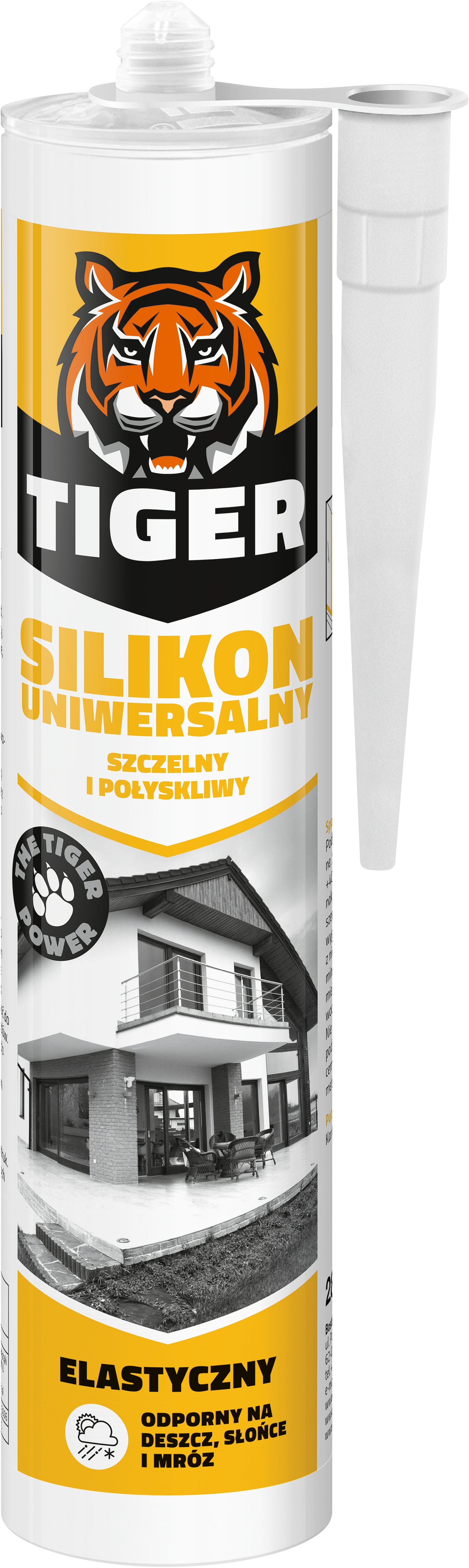 Silikon uniwersalny szary 260 ml TIGER - Bricomarche.pl