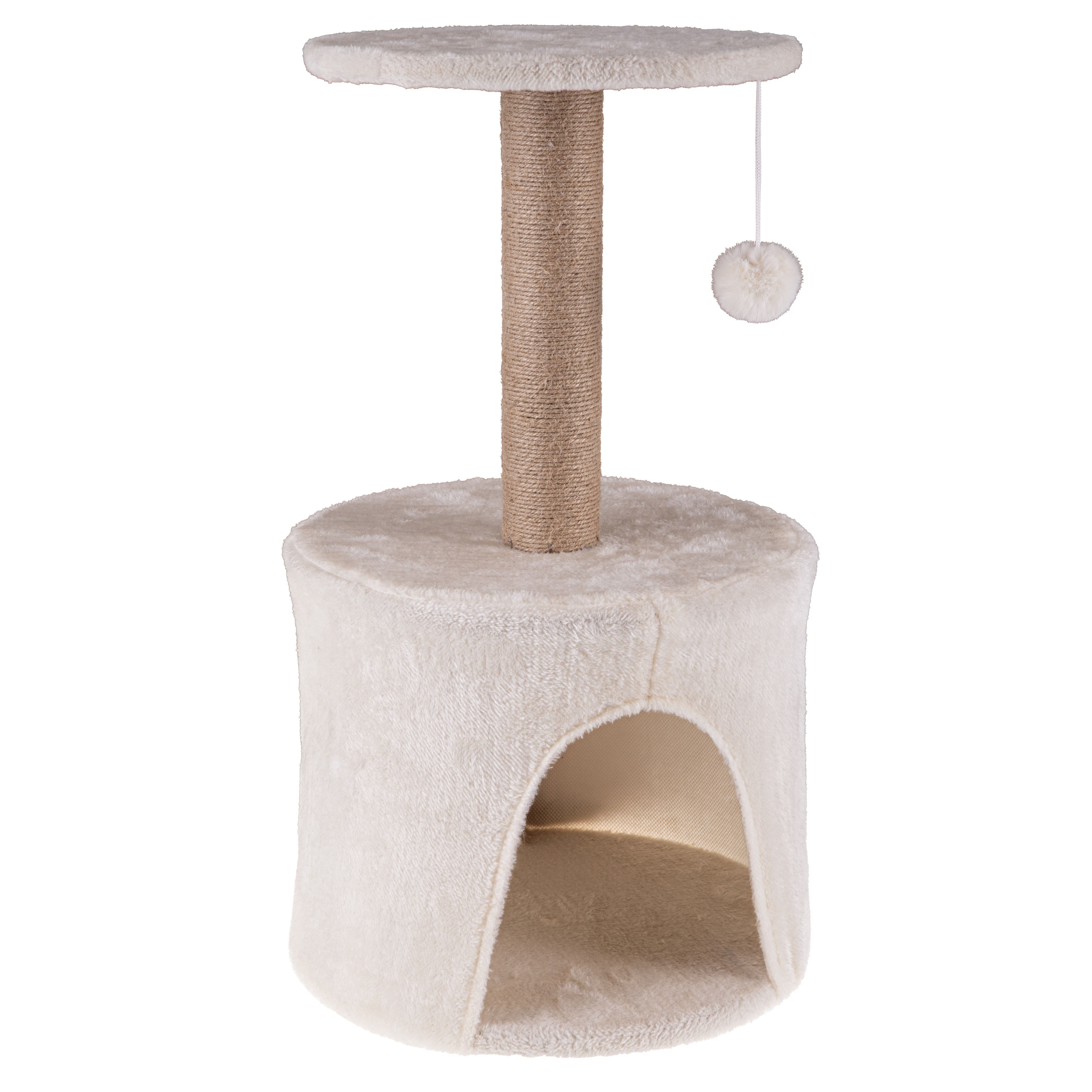 Drapak dla kota 33 x 33 x 60 cm beżowy - Bricomarche.pl