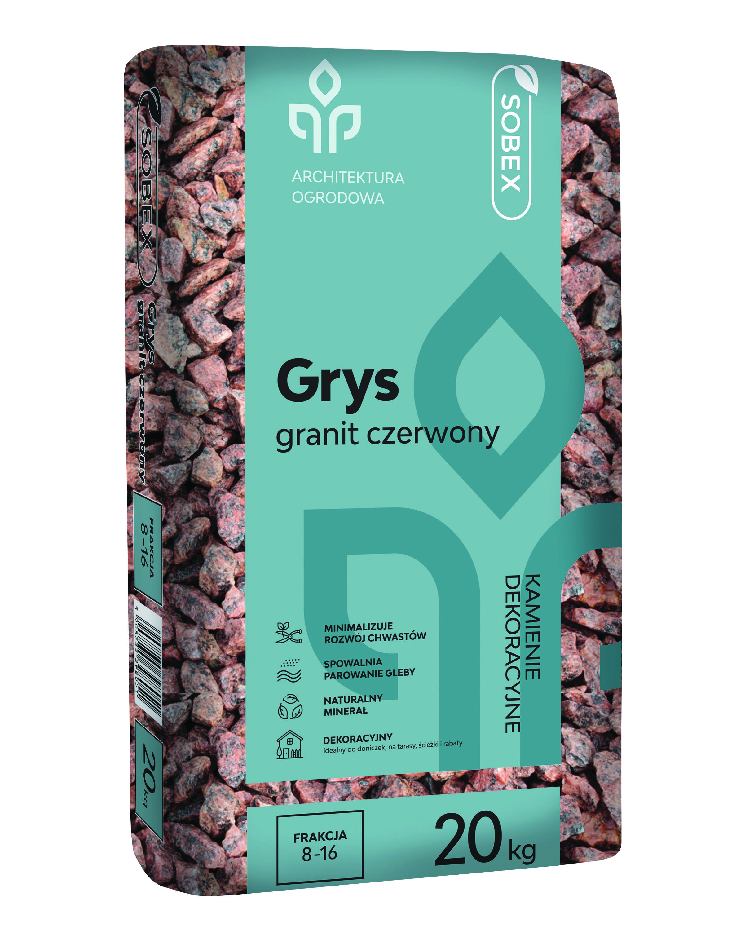 Grys granit czerwony 20 kg (8-16) Sobex - Bricomarche.pl