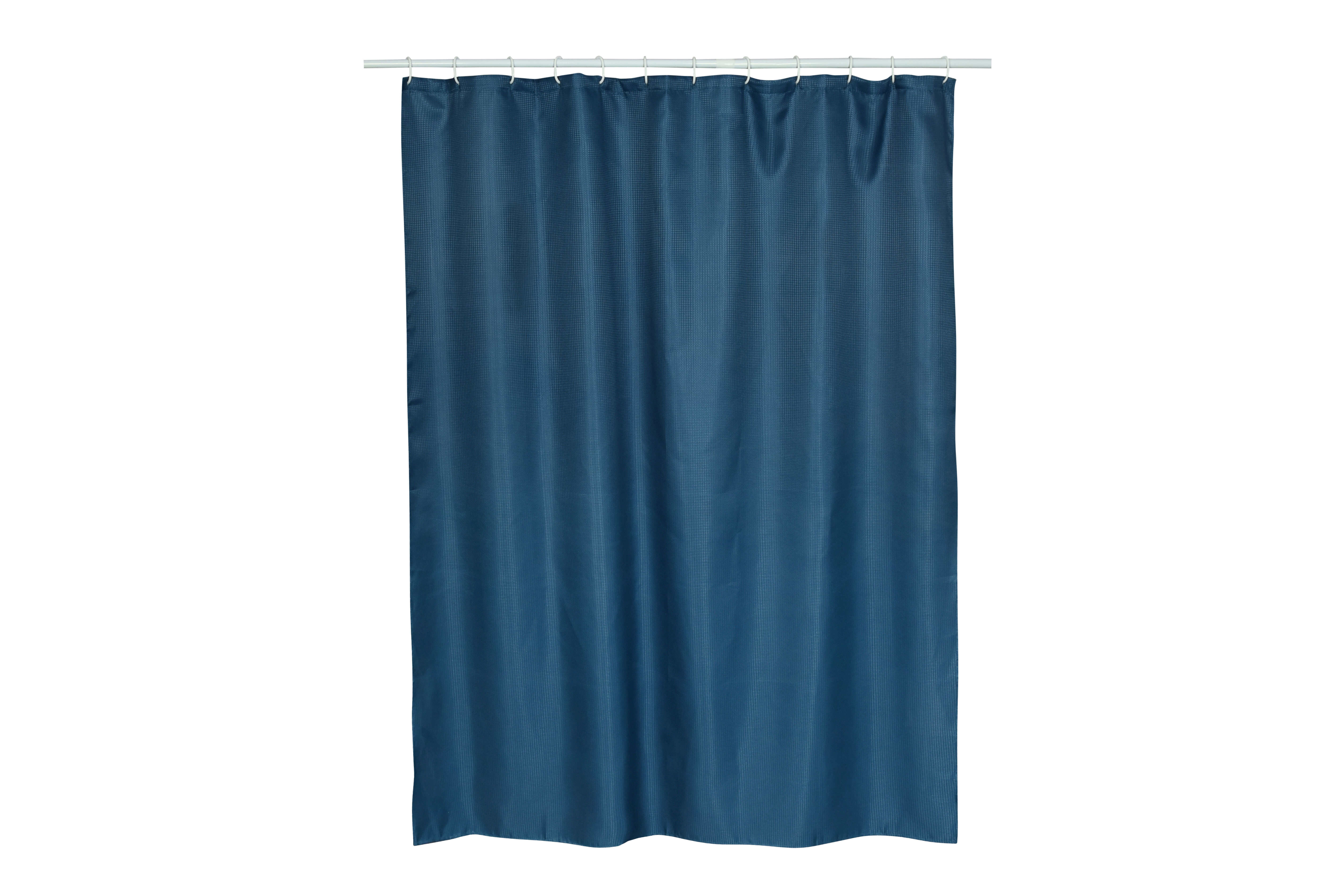 Zasłona prysznicowa RIST TXT 180 x 200 cm granat - Bricomarche.pl