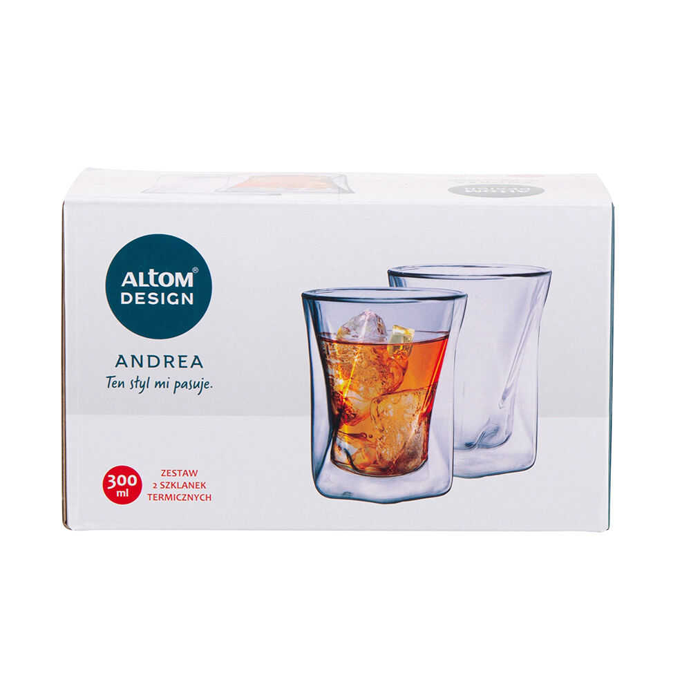 Komplet 2 szklanek termicznych Andrea 300 ml - Bricomarche.pl