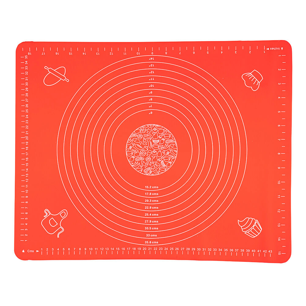 Stolnica silikonowa z nadrukiem 40 x 50 cm czerwona - Bricomarche.pl