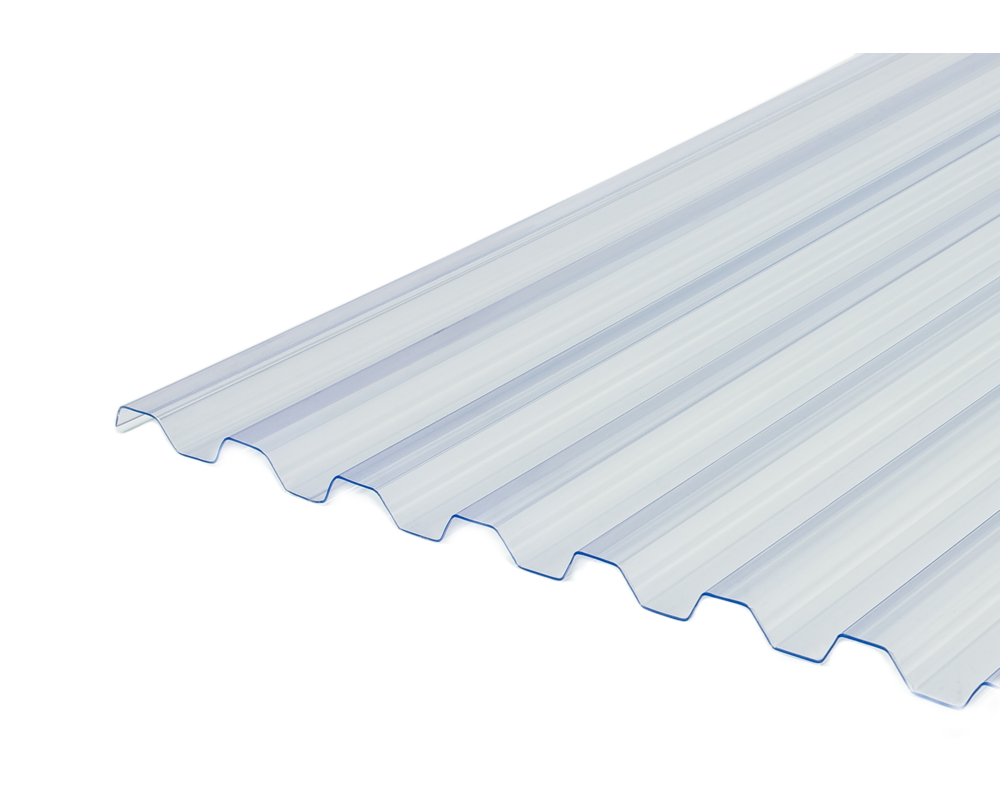 Płyta PVC przeźroczysta TRAPEZ 70/18 900 x 2500 x 0,8 mm - Bricomarche.pl